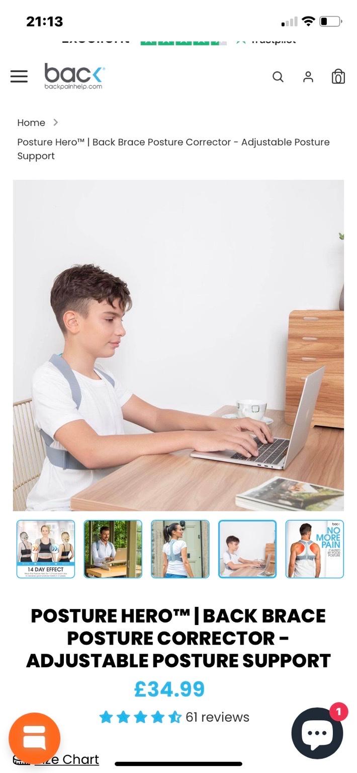 Posture Hero back brace posture corrector in SE16 London für £ 28,00 ...