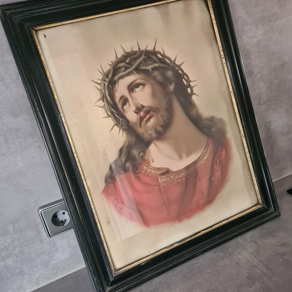 Jesusbild mit Dornenkrone in 67363 Lustadt für 20,00 € zum Verkauf | Shpock DE