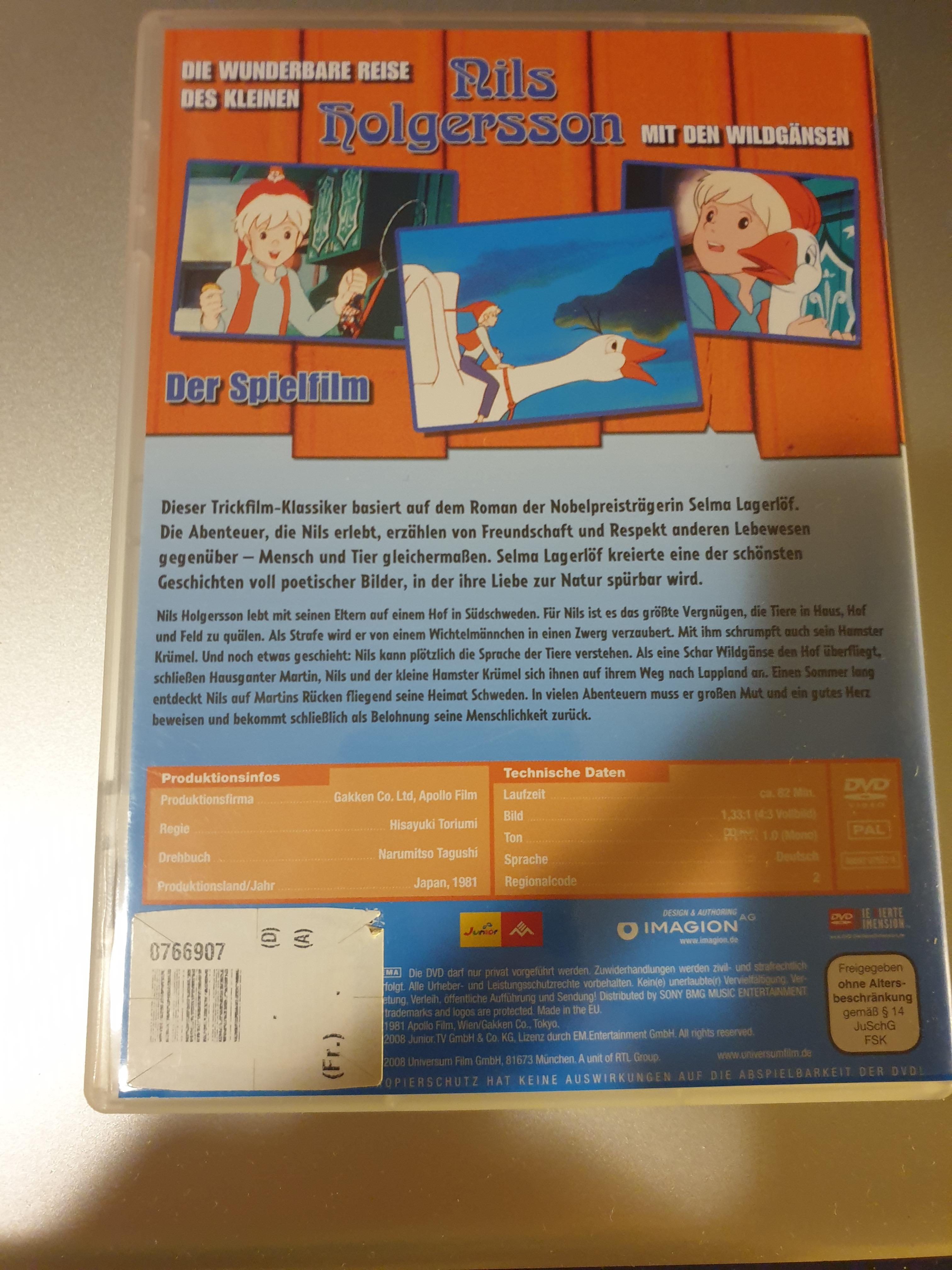 DVD Nils Holgerson der Film in 4020 Linz für 4,00 € zum Verkauf | Shpock DE