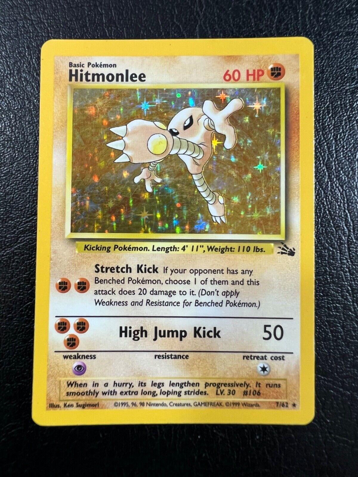 Pokemon WOTC 1999 Fossil Base Set Hitmonlee in TN2 Wells für 20,00 ...