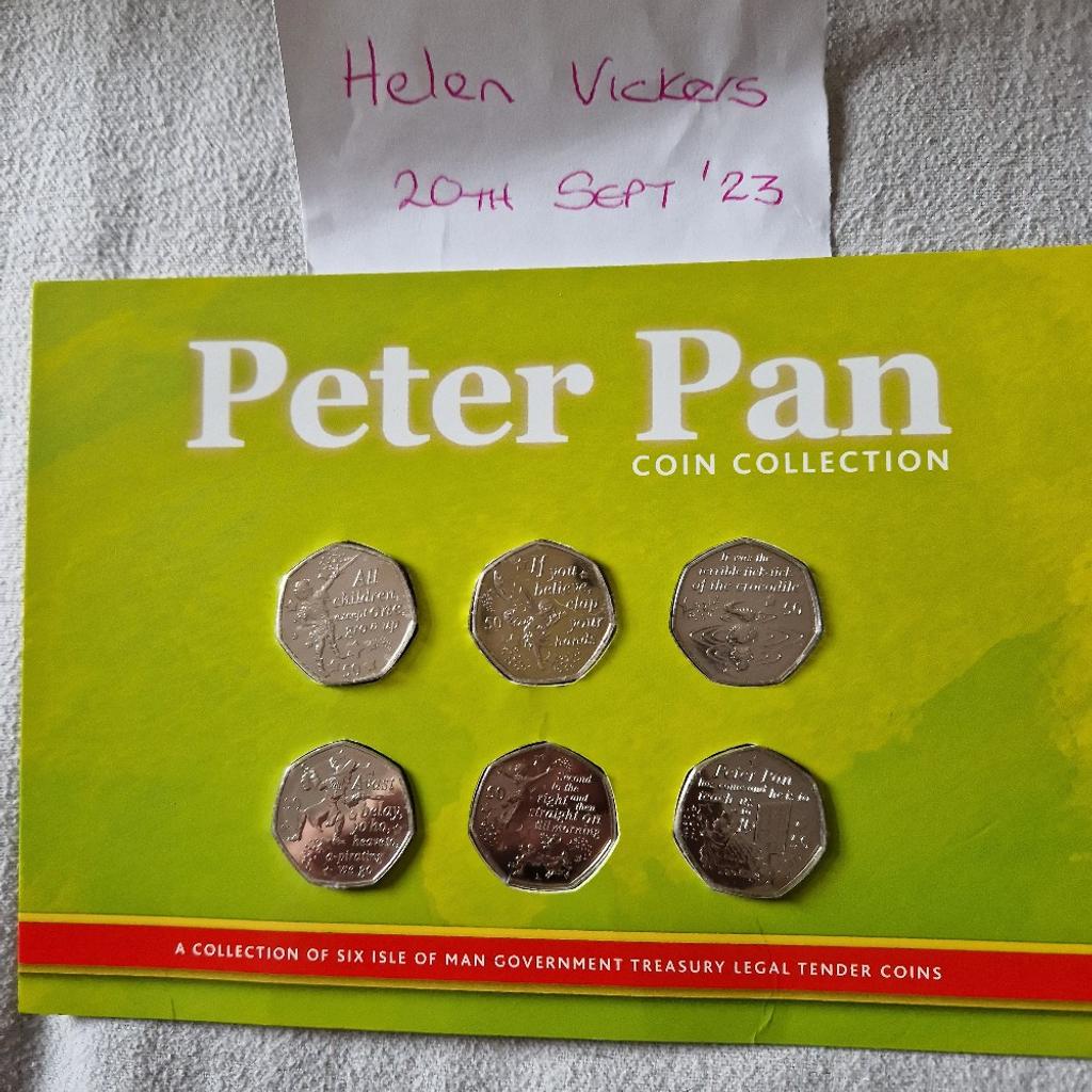 collection of 6 Peter Pan 50p coins in WF12 Kirklees für £ 15,00 zum ...