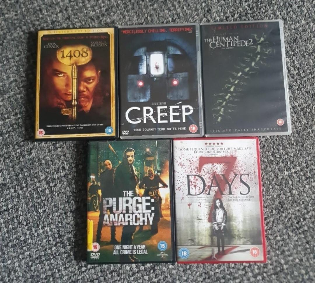 Horror DVDs- 30p for all 5! in DY2 Dudley for £0.30 for sale | Shpock
