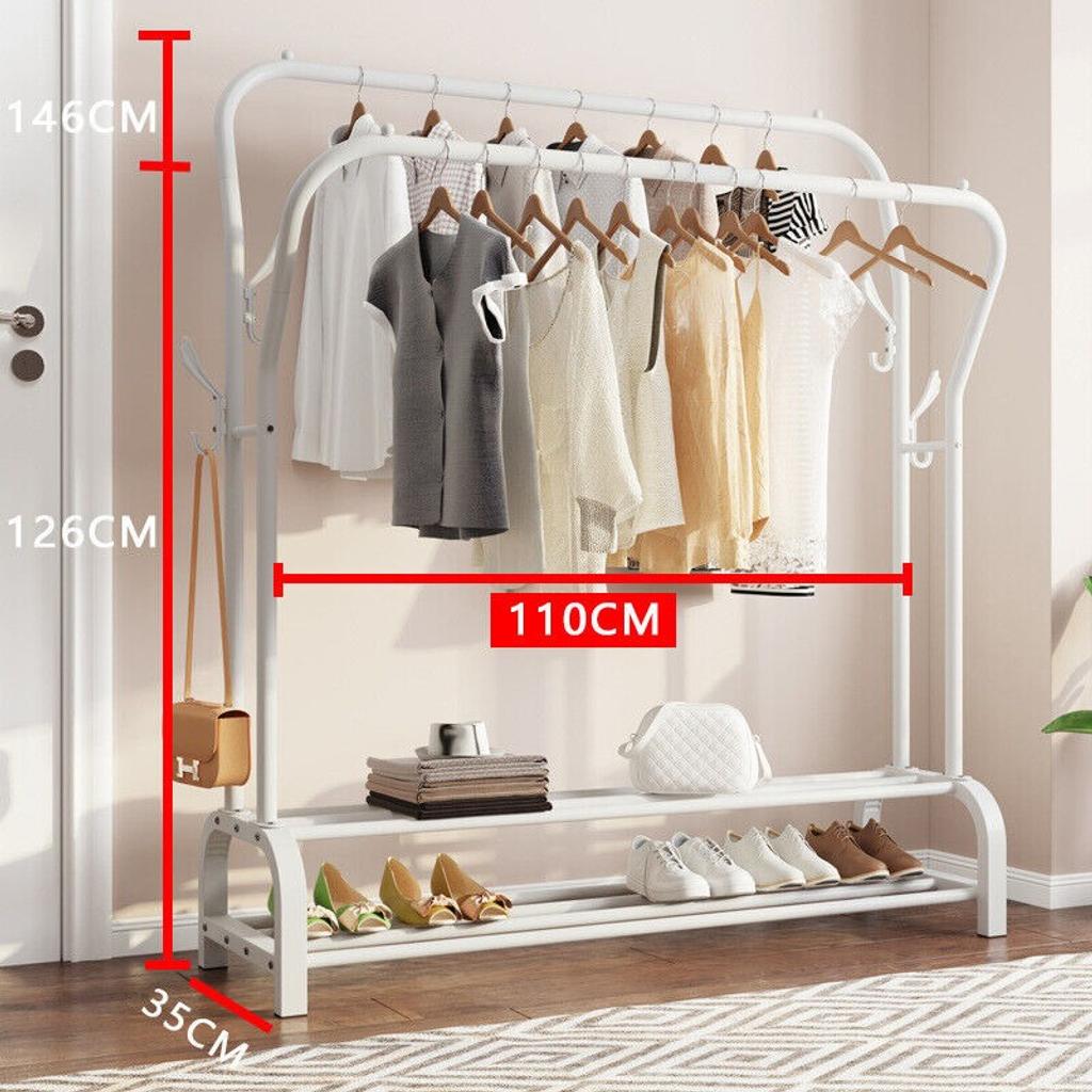 Heavy Duty Double Clothes Rail Hanging Rack in EC4M London für 34,00 ...