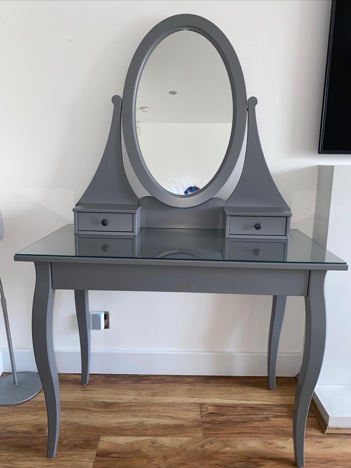 IKEA HEMNES dressing table with mirror GREY in WV13 Darlaston for £130. ...