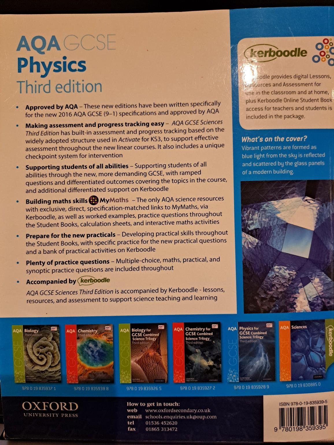 AQA GCSE Physics 3rd edition in LE9 East für 15,00 £ zum Verkauf | Shpock DE