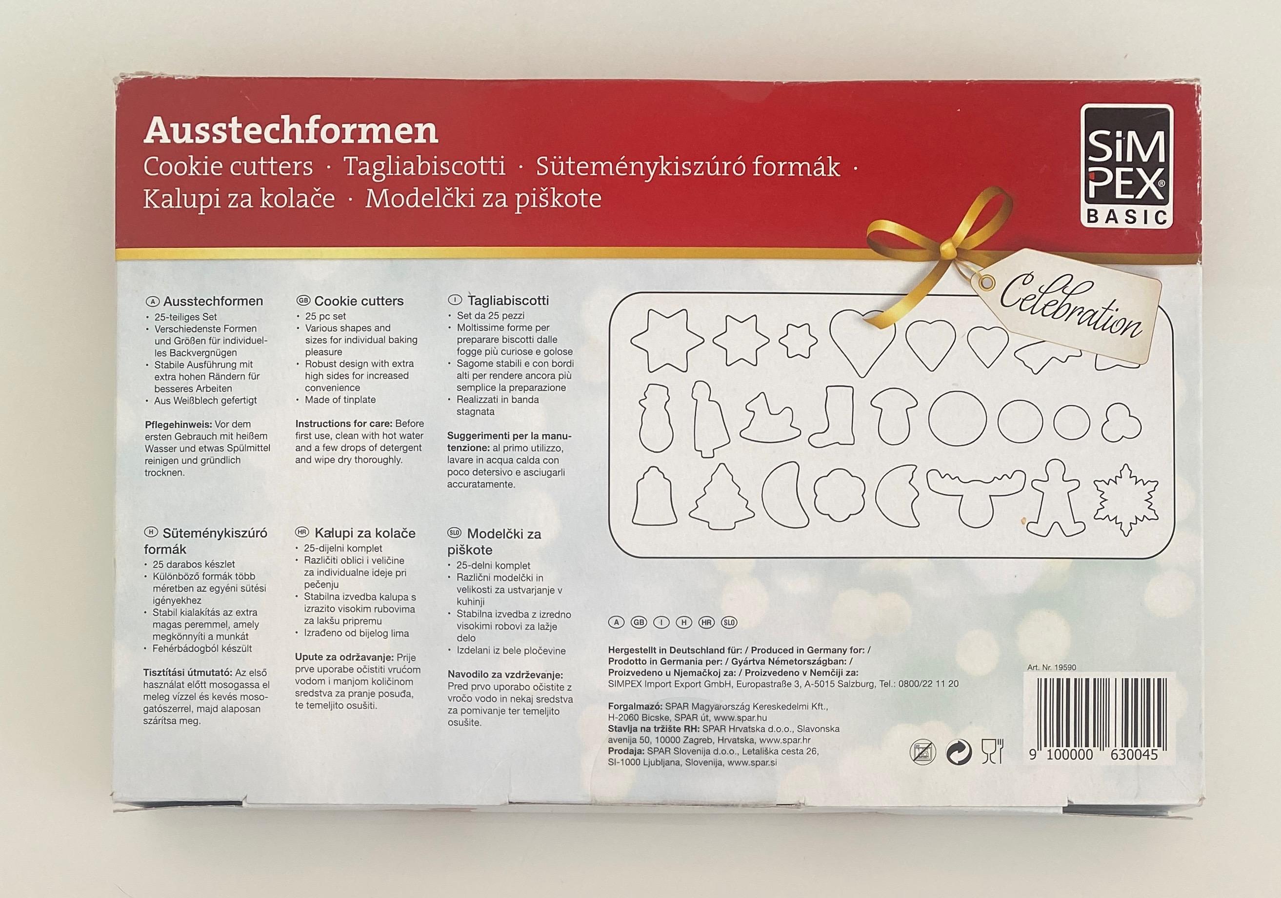 SIMPEX Basic Ausstechformenset 25-teilig in 6020 Innsbruck für 5,00 ...