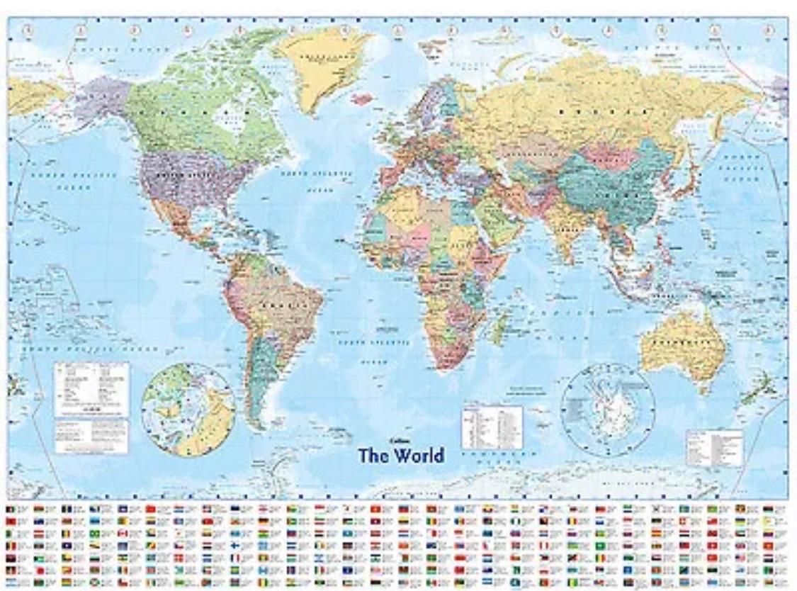 World Map in RM15 Ockendon für £ 5,00 zum Verkauf | Shpock AT