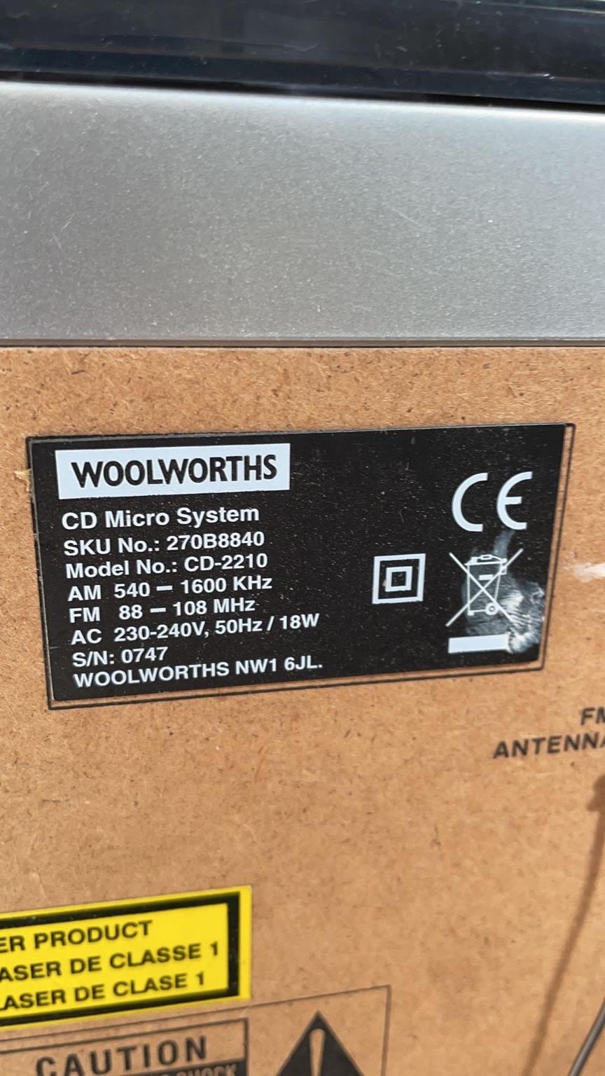 Woolworths CD & Cassette HI FI system in DN14 Hensall für £ 35,00 zum ...
