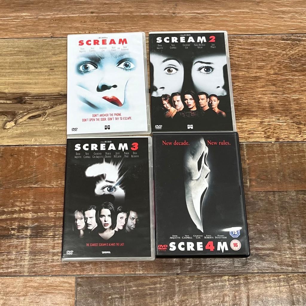 Scream 1, 2, 3, 4 DVD Collection in BT5 Dundonald für £ 13,00 zum ...