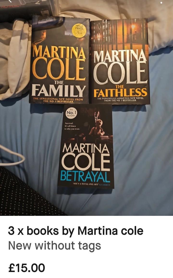 Martina cole books x 3 in WS8 Brownhills for £15.00 for sale | Shpock