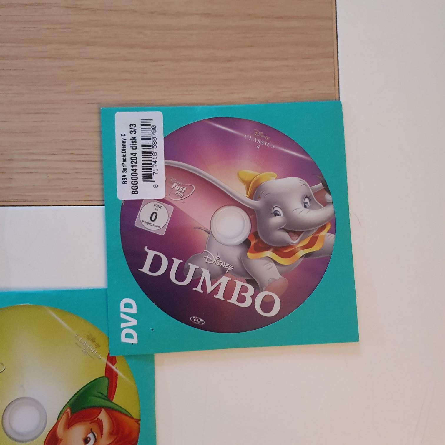 DVDs : Pinocchio / Dumbo / Peter Pan (ohne Hü in 38838 Huy for €10.00 for sale | Shpock