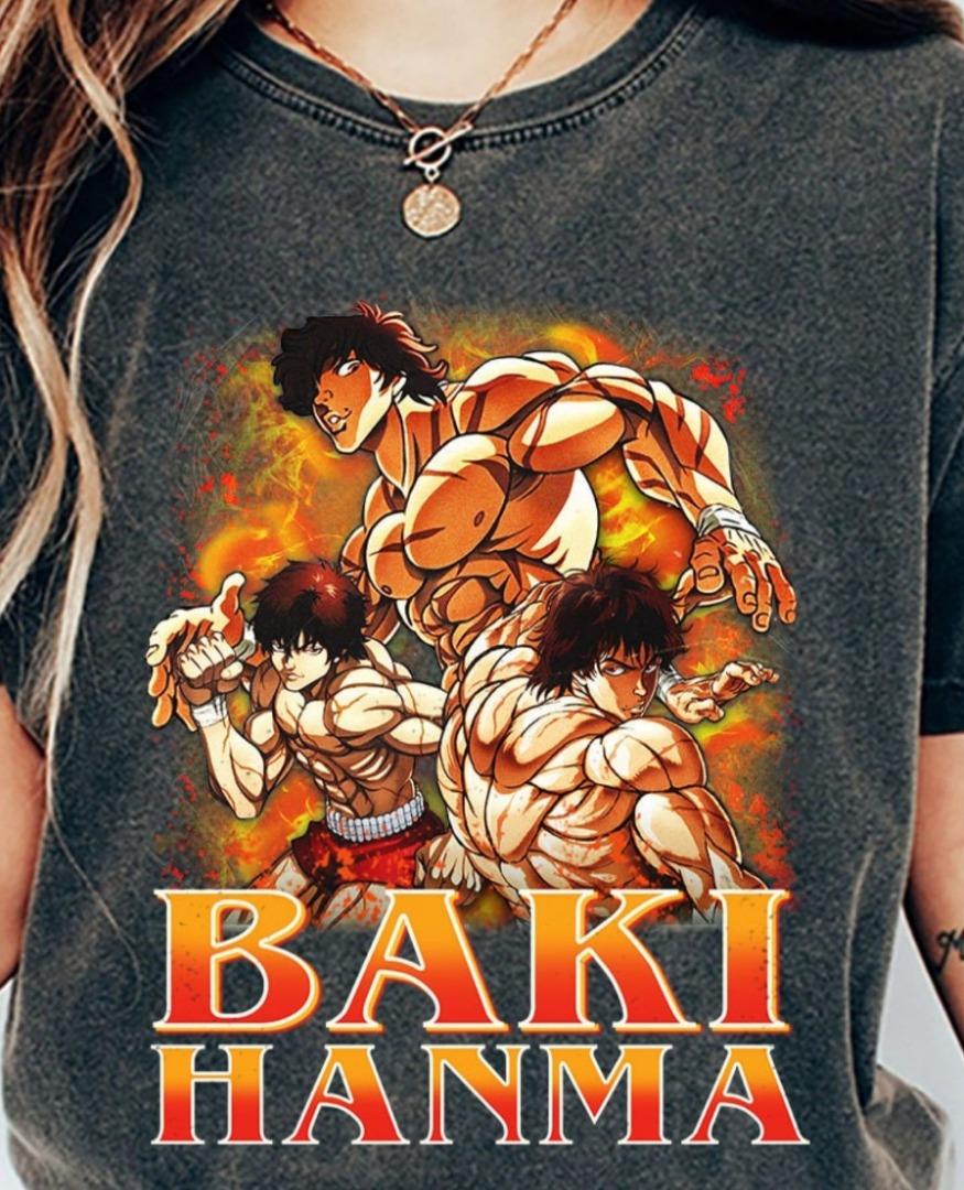 Retro Baki Hanma Shirt -Vintage Baki Hanma in 4675 Weibern for €25.00 ...