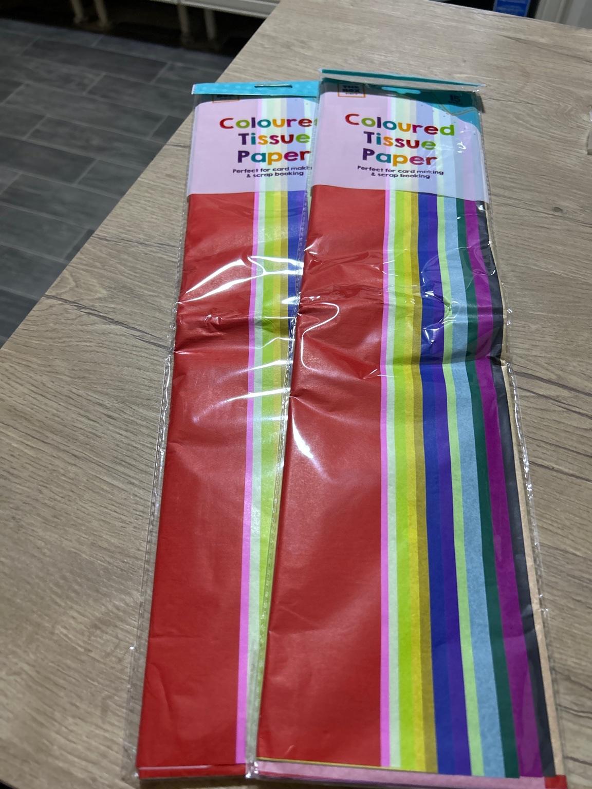 X2 packs coloured tissue paper in S44 Chesterfield für 2,00 £ zum ...