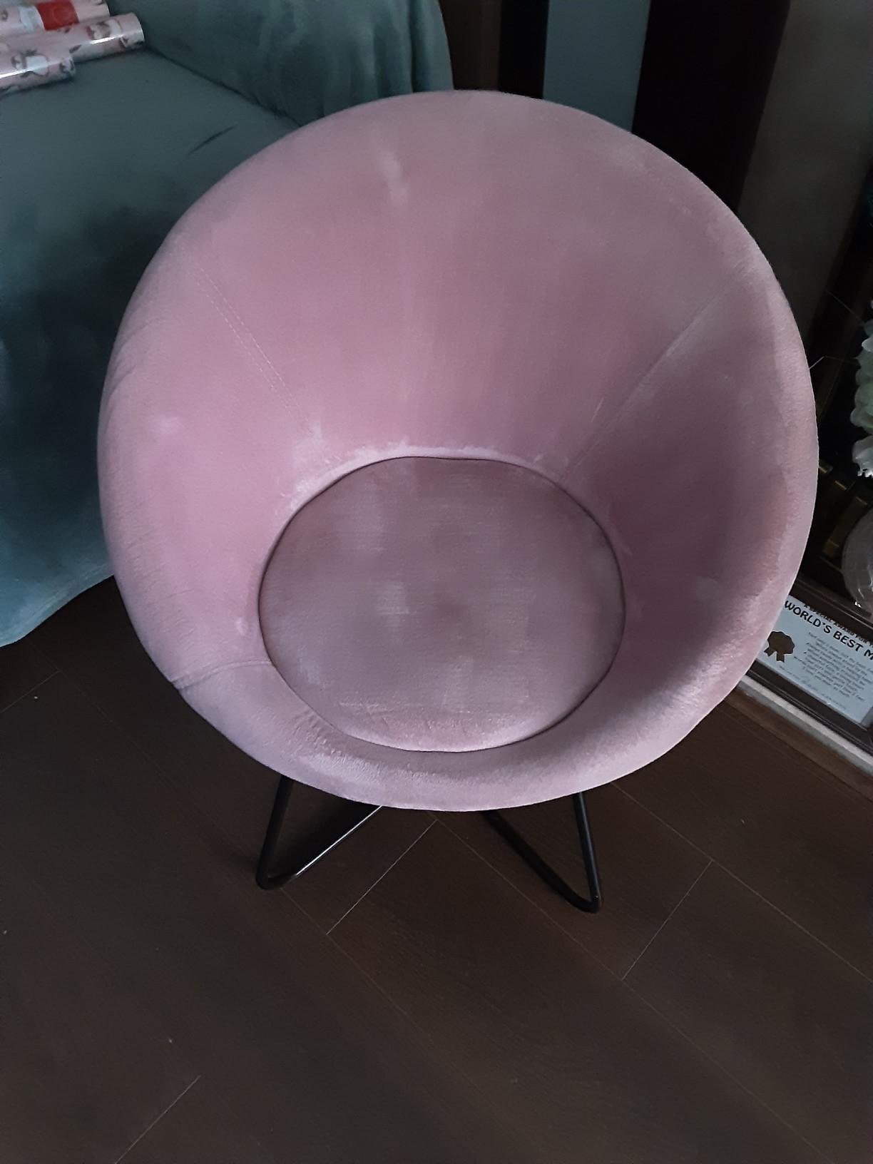 Pink Velour Chair in S5 Sheffield für £ 7,00 zum Verkauf | Shpock AT