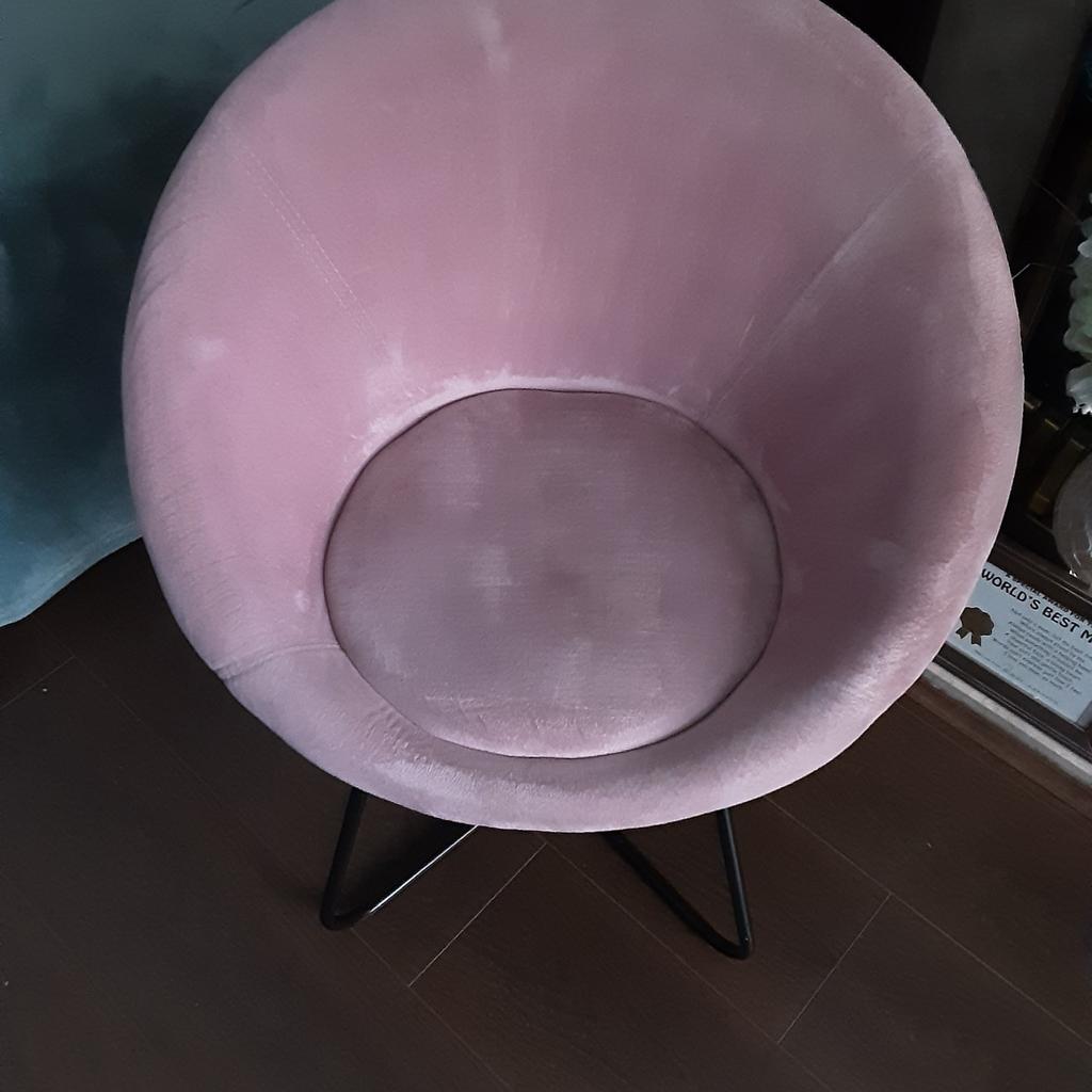 Pink Velour Chair in S5 Sheffield für £ 7,00 zum Verkauf | Shpock AT