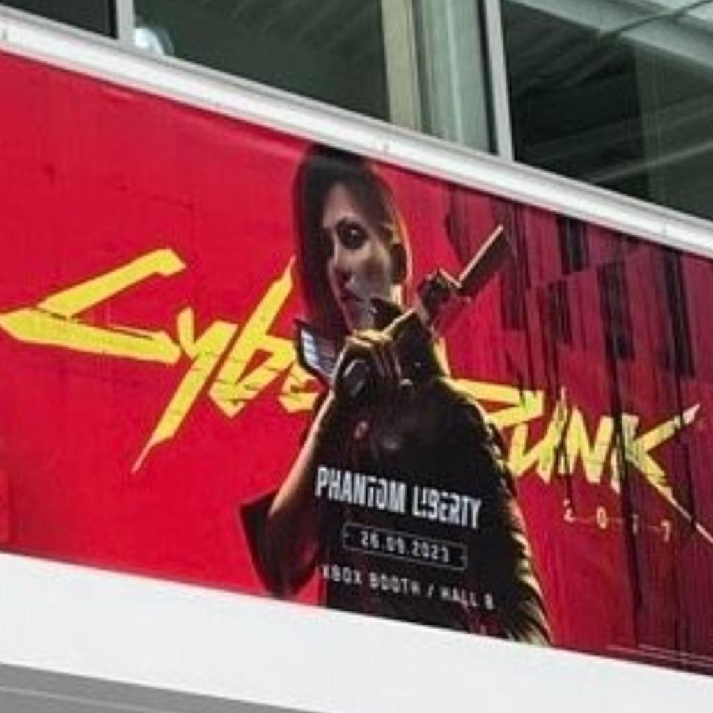 Cyberpunk 2077 Phantom Liberty Banner in 84559 Kraiburg für 300,00 ...