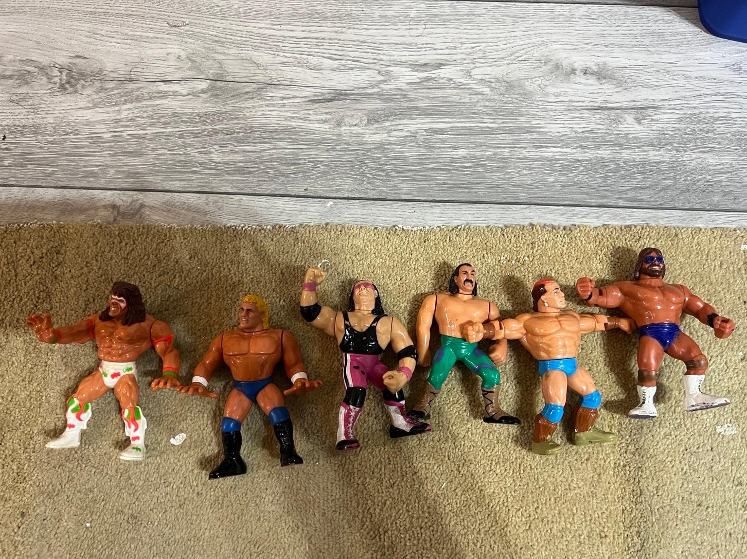 1990 WWF hasbro wrestling figures set of 6 in TW13 London für 100,00 ...