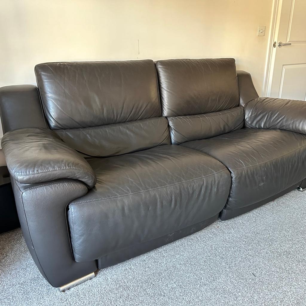 3 & 2 Seater Leather Recliner sofa’s. in WF1 Wakefield for £400.00 for ...