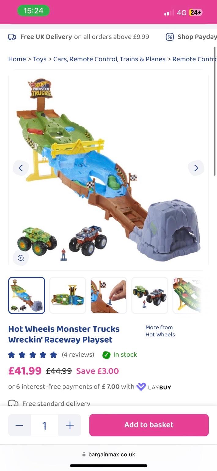 Hot wheel monster truck raceway in IG11 London für 12,00 £ zum Verkauf ...