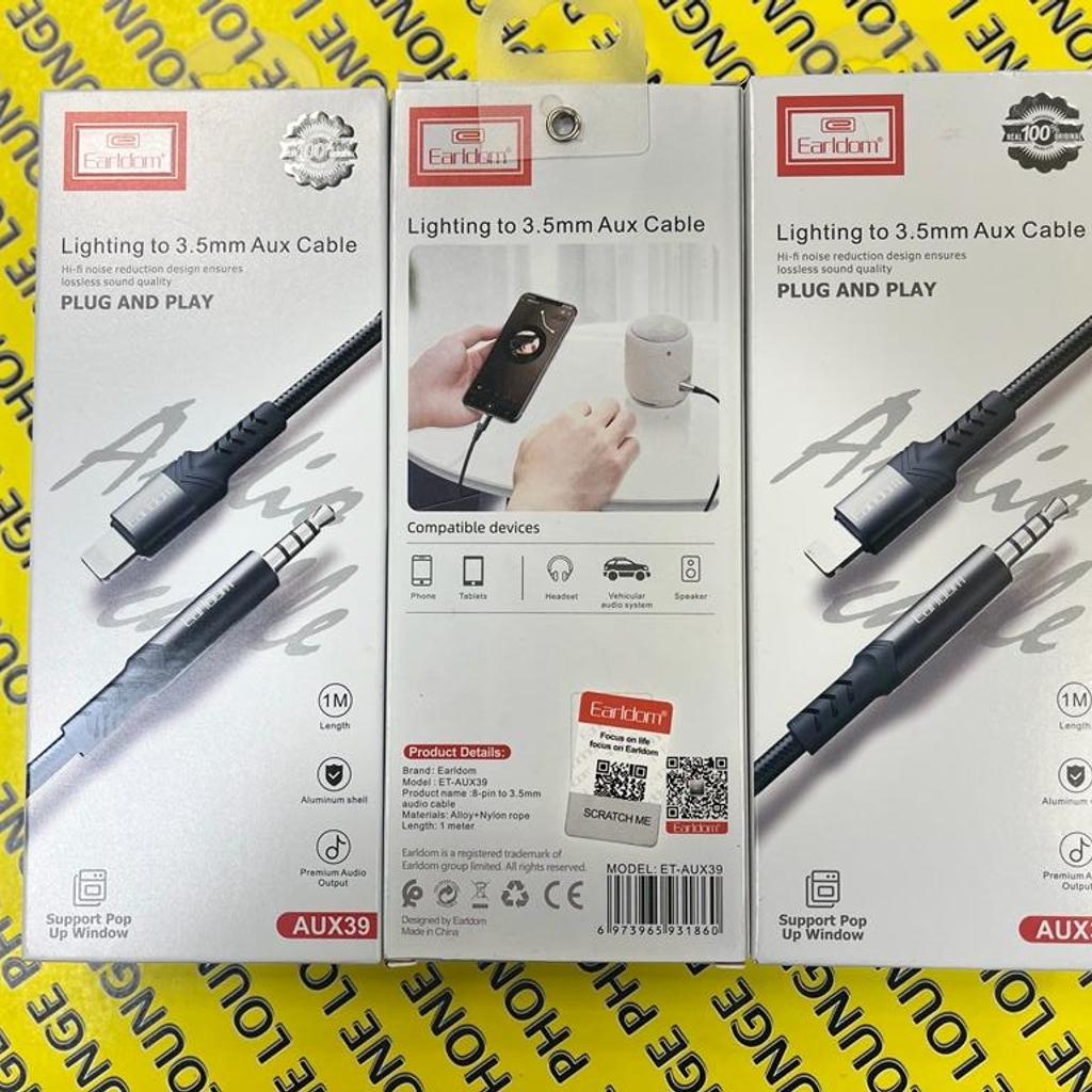 Earldom Lightning to 3.5mm Aux cable in E4 London für 7,99 £ zum Verkauf | Shpock DE