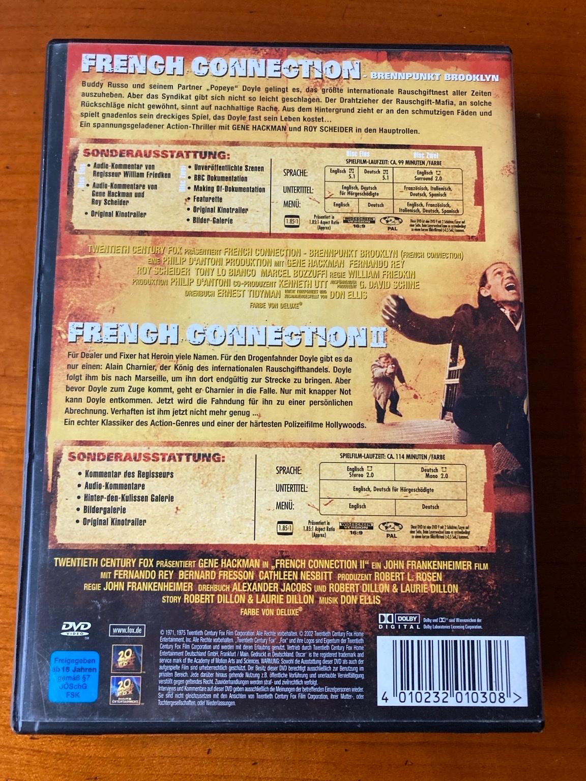 Dvd Gene Hackman French Connection Teil 1+2 in 47800 Krefeld for €3.00 ...