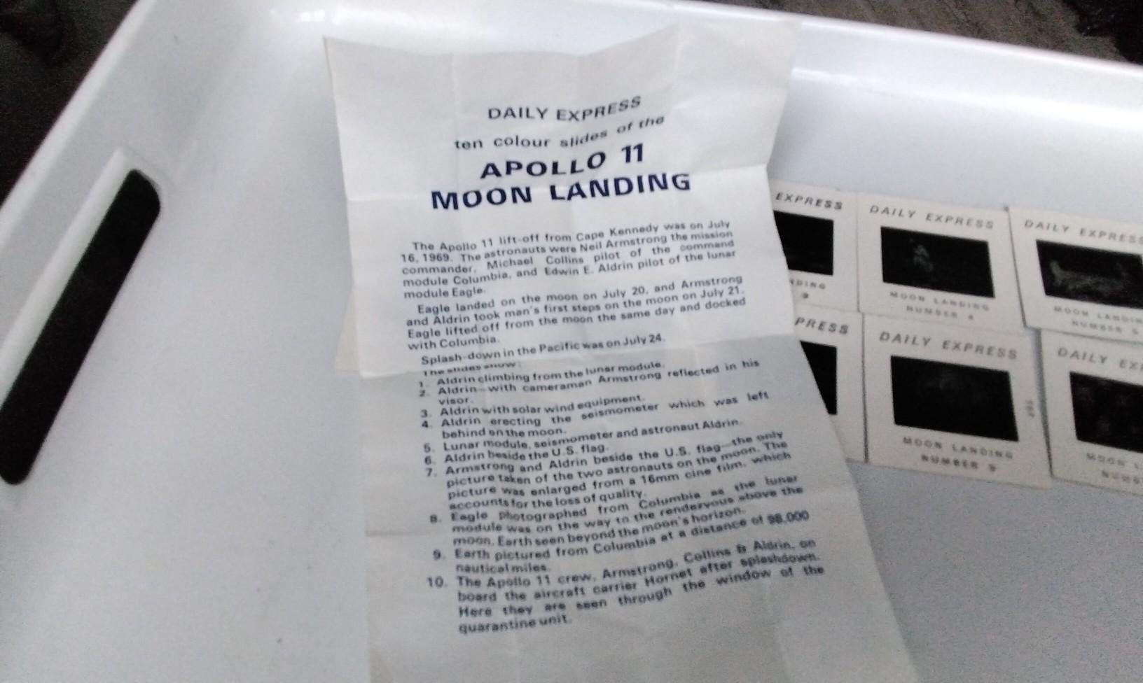 retro 1969 moon landing slides 35 mm complete in B26 Birmingham für £ ...