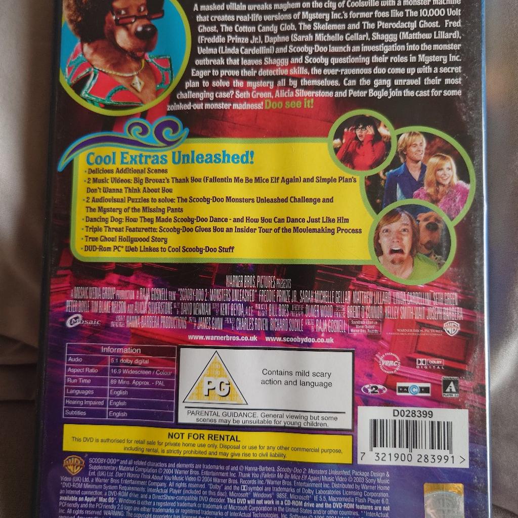 Scooby-Doo 2 monsters unleashed DVD in LE11 Charnwood for £1.00 for ...