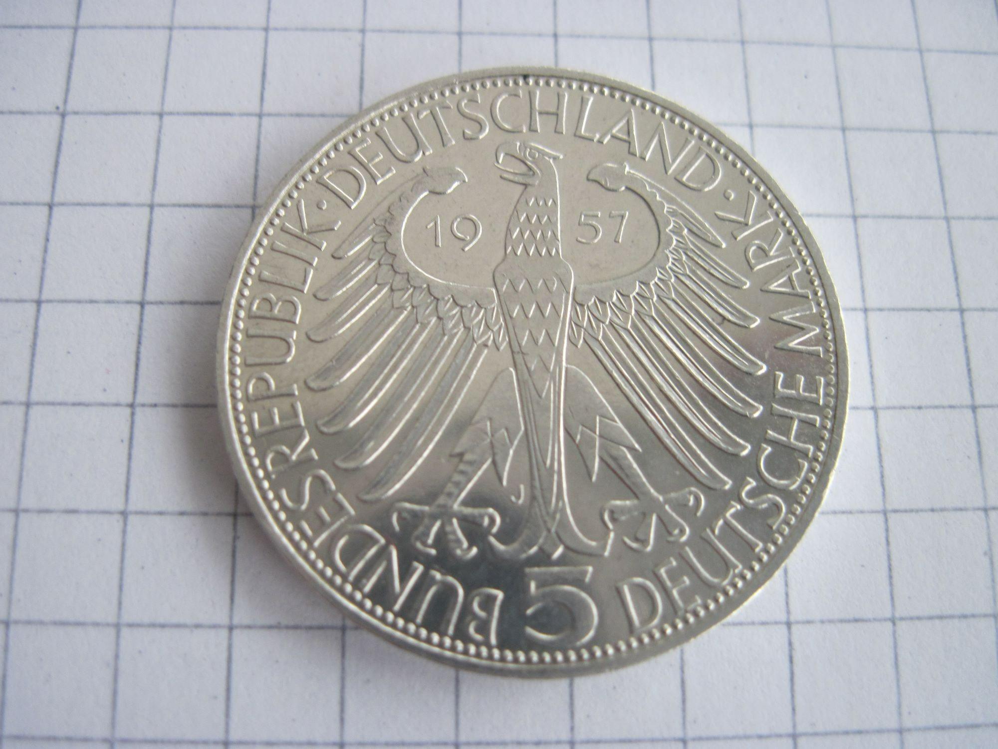 5 DM Eichendorff 1957 Silber Gedenkmünze in 27721 Ritterhude für 135,00 € zum Verkauf | Shpock DE