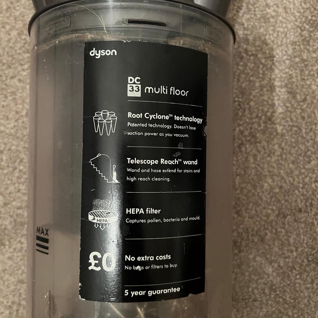 Dyson DC33 Bin Canister & Cyclone Assembly in W14 London for £25.00 for ...