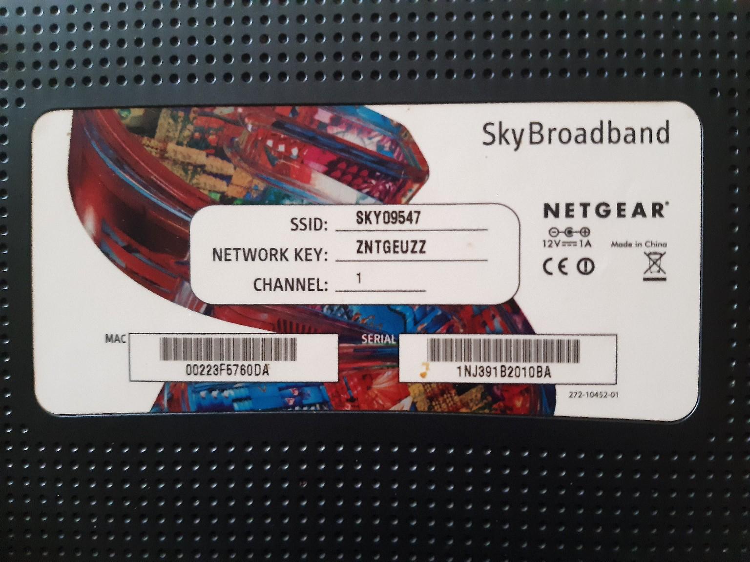 Sky Netgear WiFi modem in NN1 Northampton for £25.00 for sale | Shpock