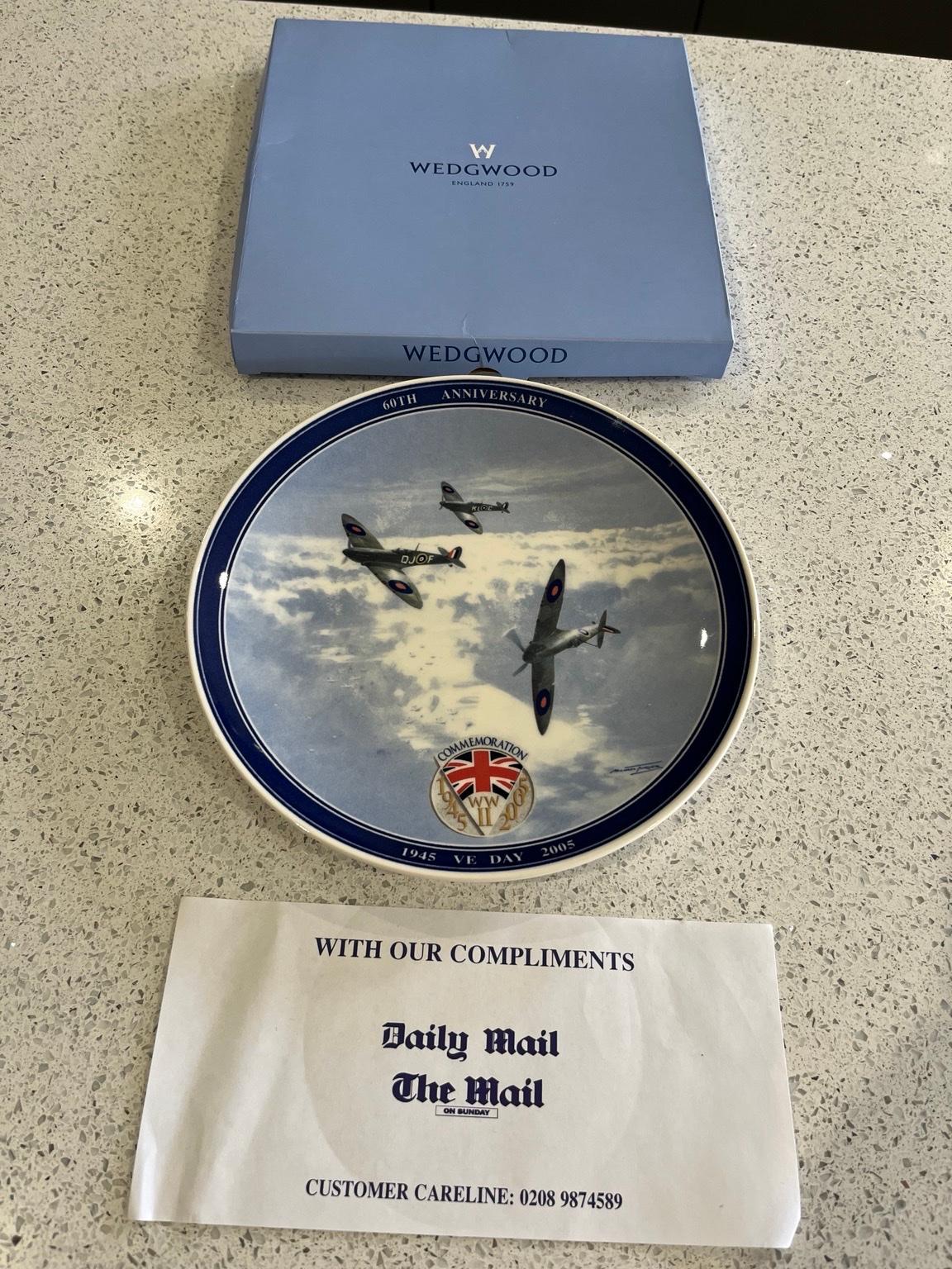 Wedgewood VE Day commemorative plate in SN25 Swindon for £5.00 for sale ...