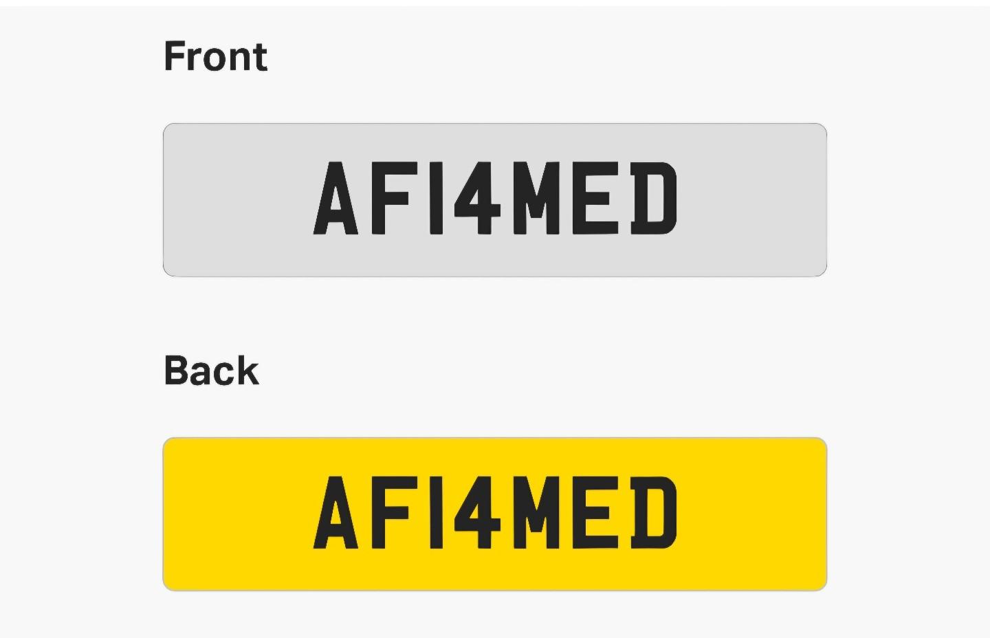 AHMED AMED FLAMED Private REG 14 Number Plate in WS1 Walsall for £1,995 ...