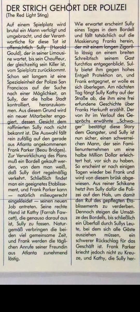 Der Strich gehört der Polizei- Farrah Fawcett in 80339 München für € 35 ...