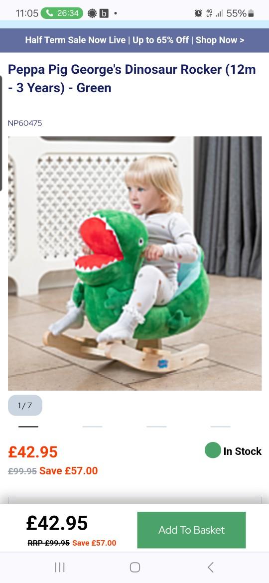 peppa pig rocking chair in B64 Sandwell for £25.00 for sale | Shpock